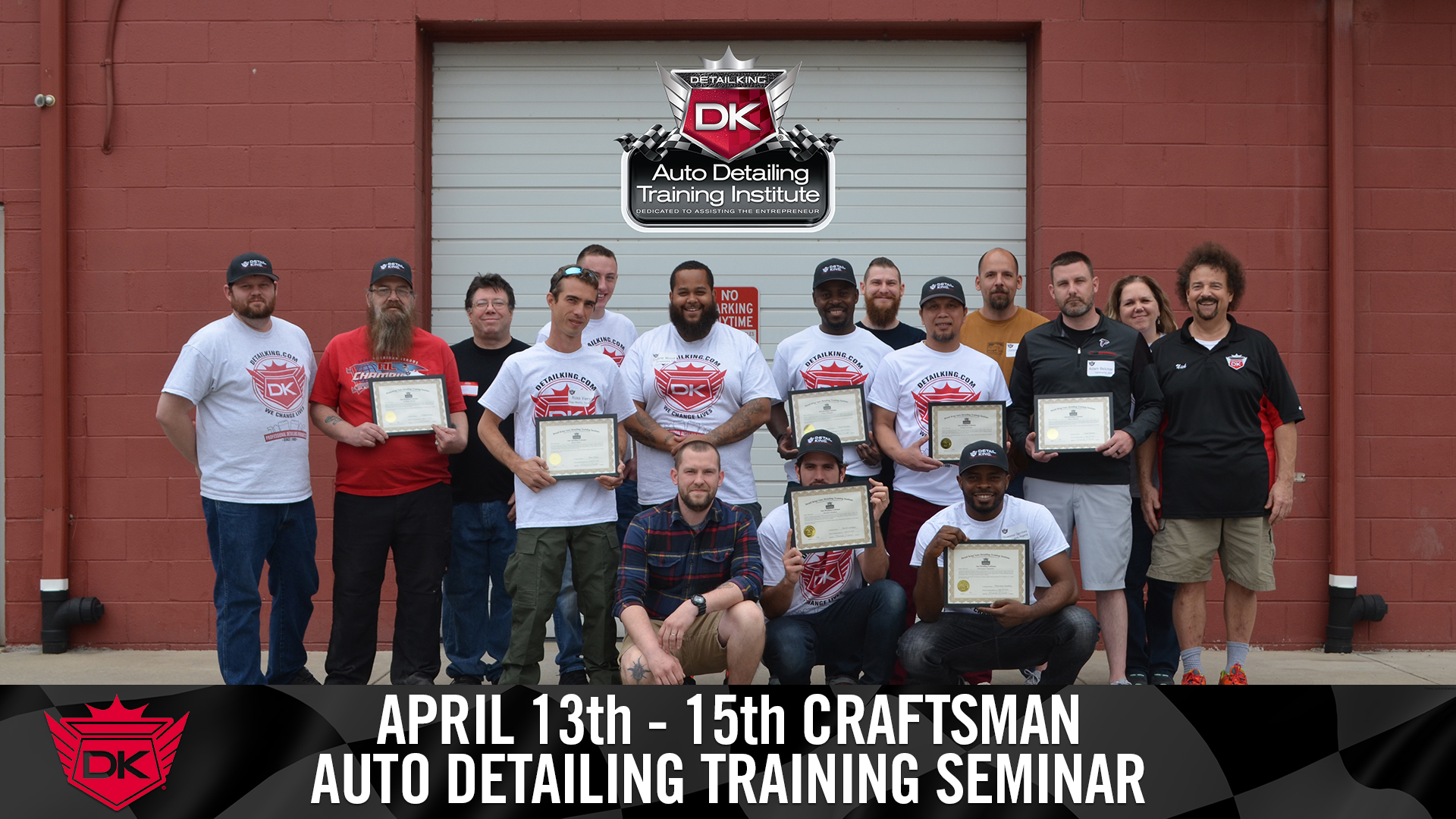 April 13th - 17th 2018 Craftsman Detailing Training Class - Detail King
