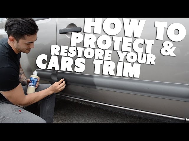 How to Protect and Dress Faded Plastic Car Trim - Detail King