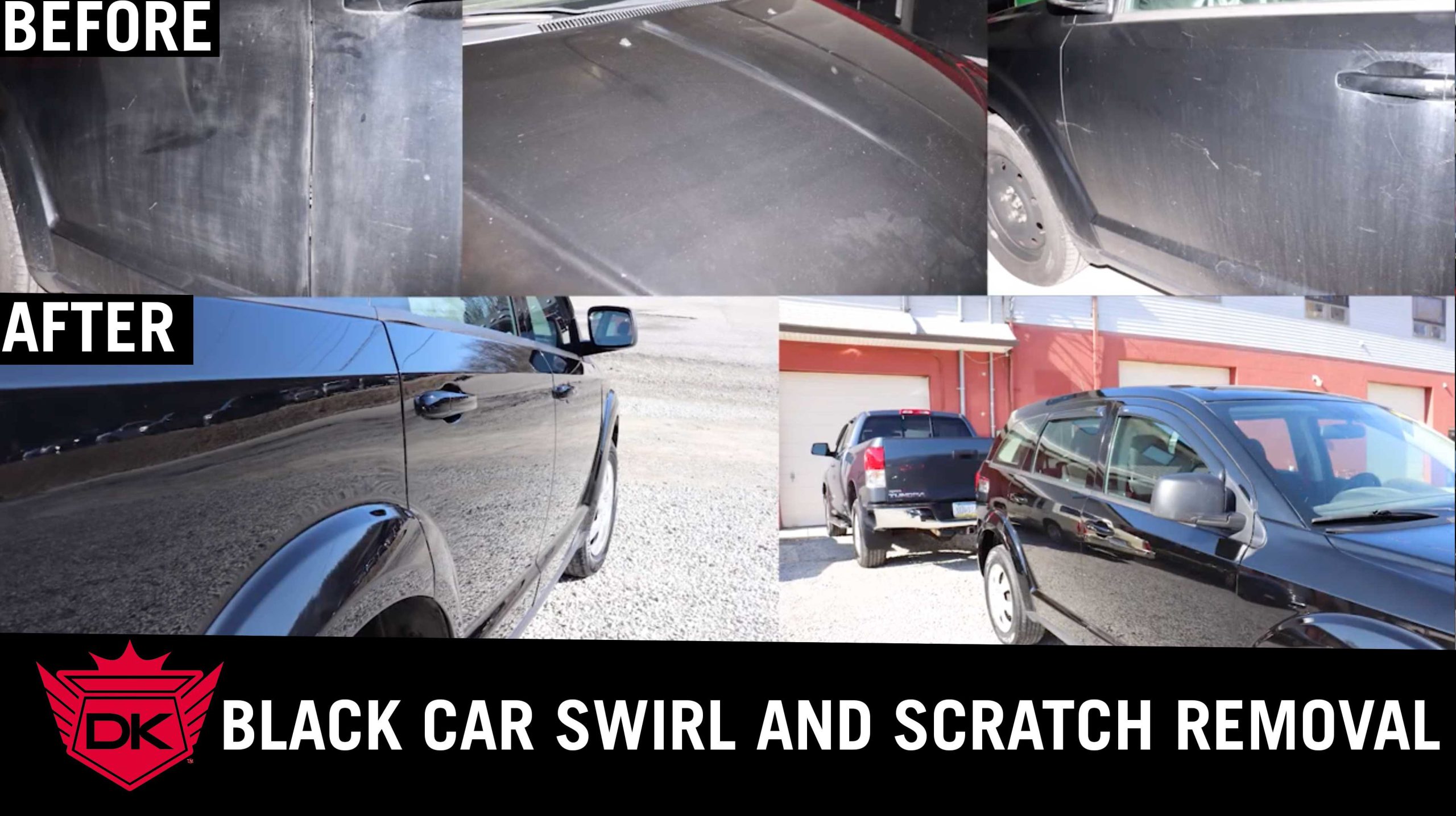 Black Car Scratch & Swirl Removal | Satisfying | Increase Value ...